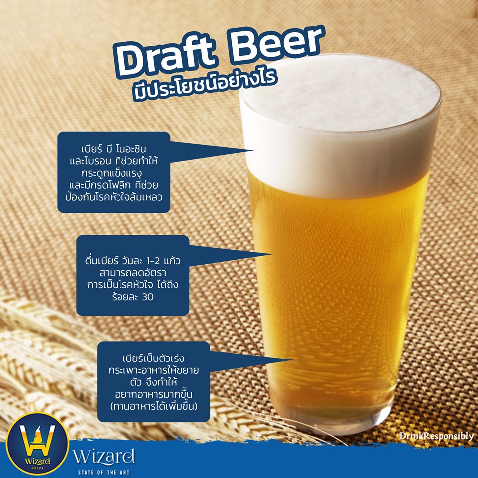 Draft Beer มีประโยชน์อย่างไร – Wizard Beer | Pattaya